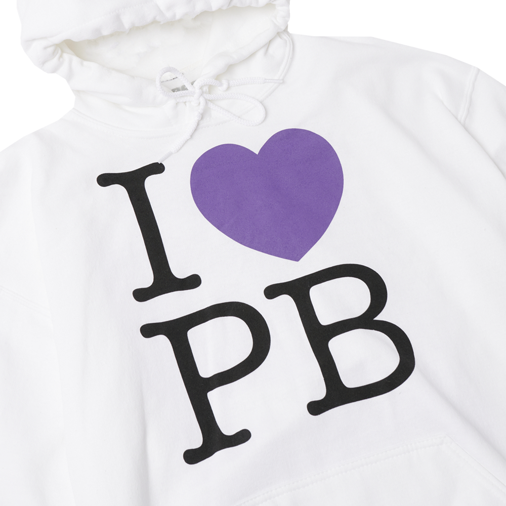 I Love PB White Hoodie - Pi'erre Bourne Official Store I Love PB White Hoodie - Pi'erre Bourne Official Store